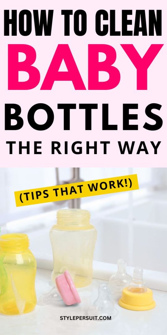 How to Clean Baby Bottles Properly - StylePersuit