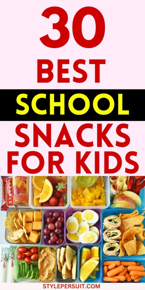 30 Best Dietitian-Approved School Snack Ideas for Kids - StylePersuit