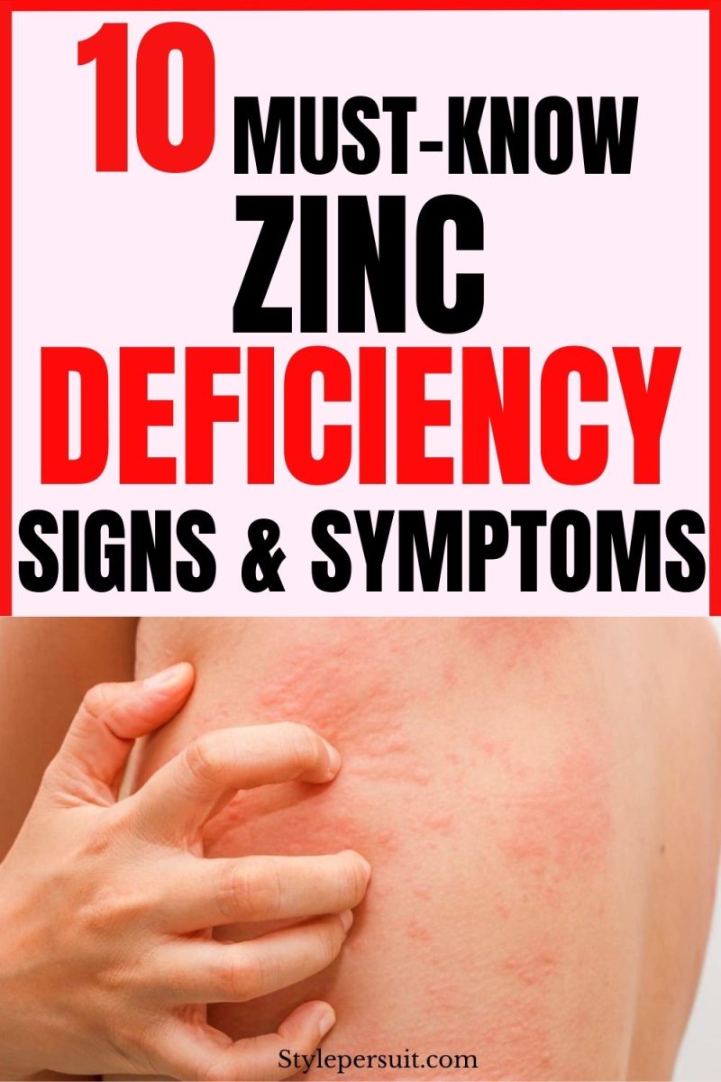 10 Zinc Deficiency Symptoms You Need to Know - StylePersuit