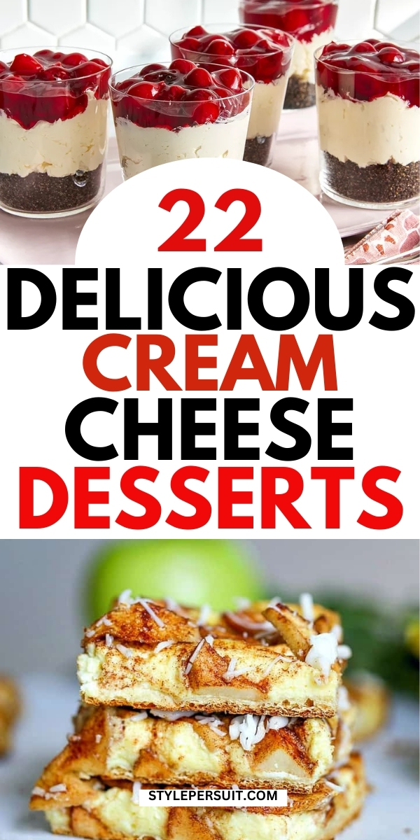 22 Delicious Cream Cheese Desserts Worth Trying - StylePersuit