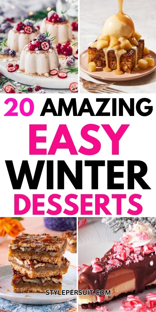 20 Easy Comforting Winter Desserts to Keep You Warm - StylePersuit