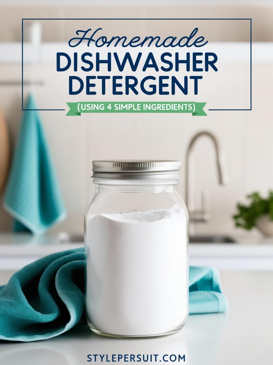 The 4-Ingredient Homemade Dishwasher Detergent: A Simple Way to ...