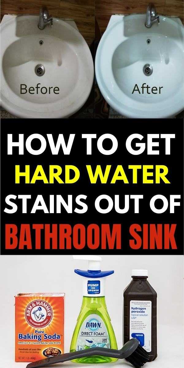 How to Remove Hard Water Stains from Your Bathroom Sink - StylePersuit