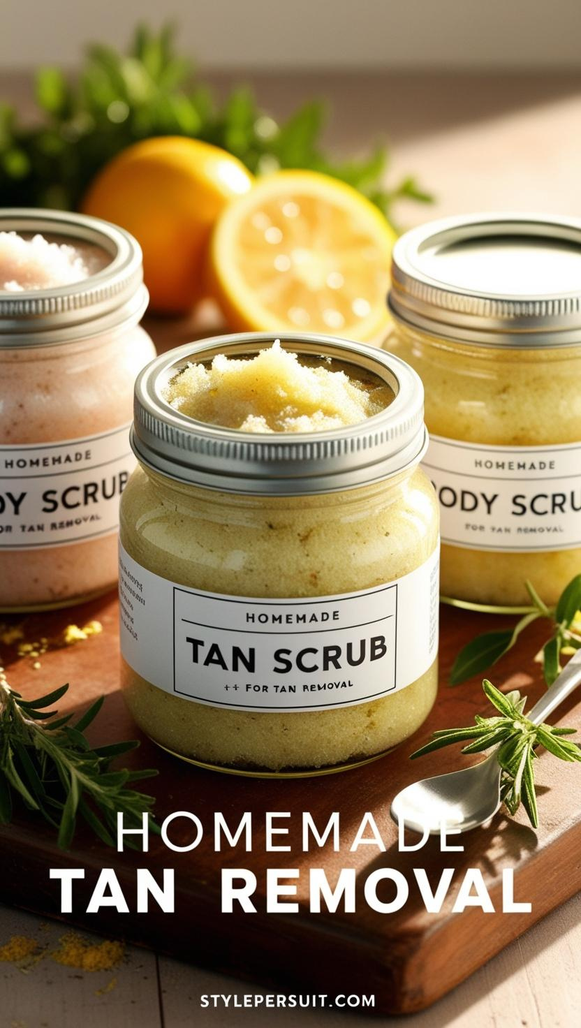 5 Effective DIY Body Scrub Recipes for Tan Removal - StylePersuit