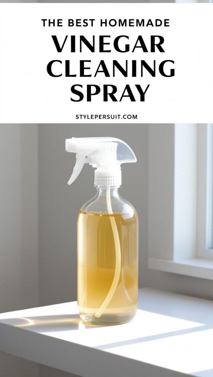 How to Make to DIY Vinegar Cleaning Spray - StylePersuit