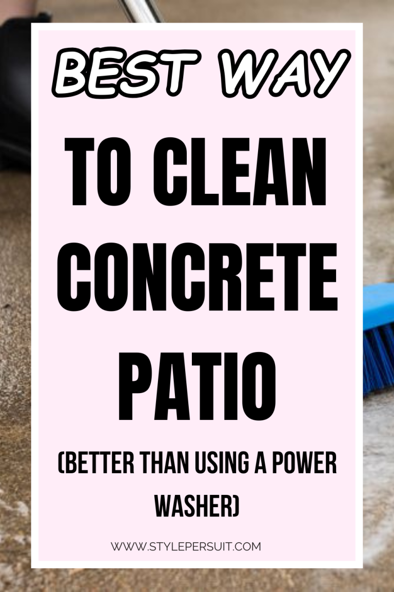 How To Clean Concrete Patio (DIY Miracle Concrete Patio Cleaner ...