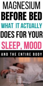 Magnesium Before Bed: What It Actually Does for Your Sleep, Mood, and ...