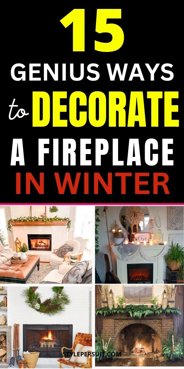 15 Winter Fireplace Decorations to Keep Your Home Cozy Until Spring ...